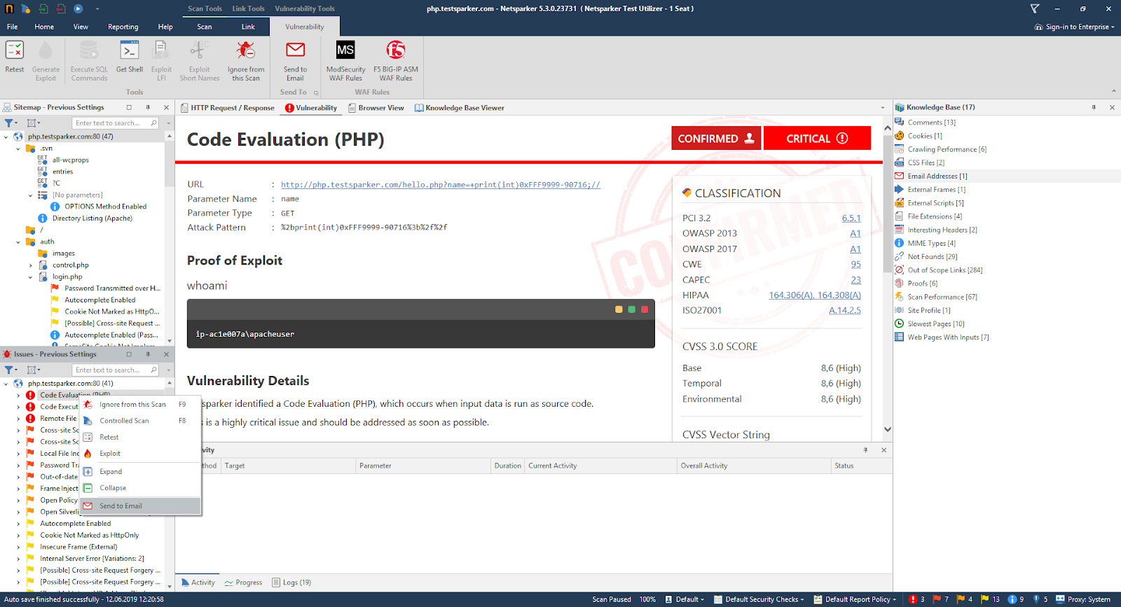 Integrating Invicti Standard with Email | Invicti